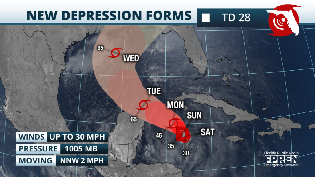 A New Tropical Depression has Formed over the Northwest Caribbean - 90. ...